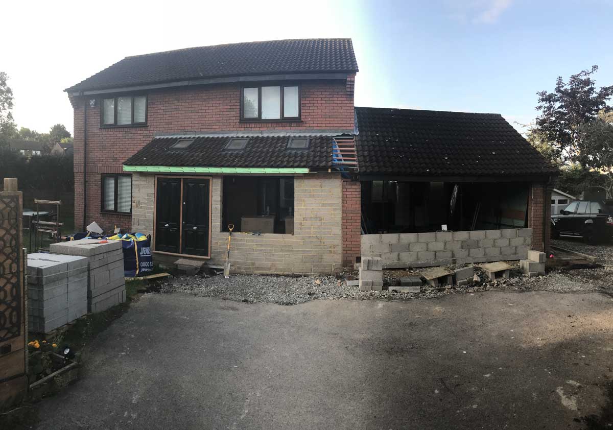 Heelands project - Single-Storey Front and Double Side Extension ...